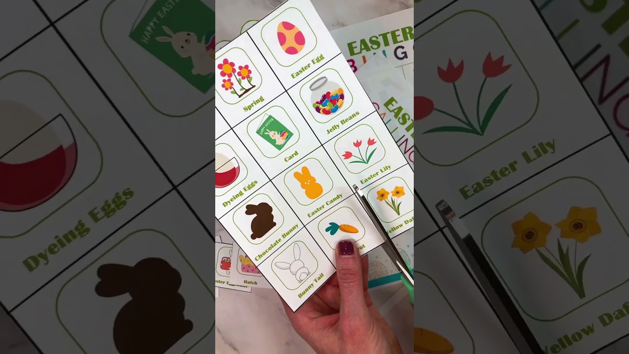 Fun Easter Game for the Family: Printable Easter Bingo Game
