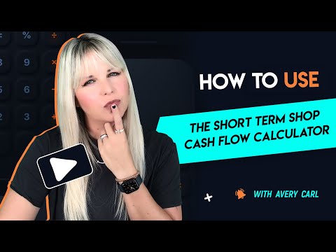 How to Use The Short Term Shop Cash Flow Calculator