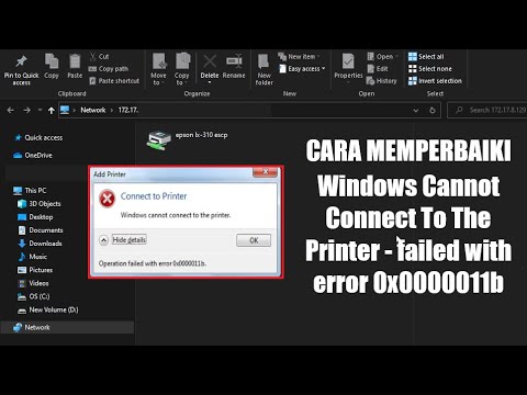 Windows cannot connect to the printer error 0x000011b | Видео