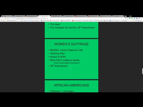 APUSH The Progressive Era