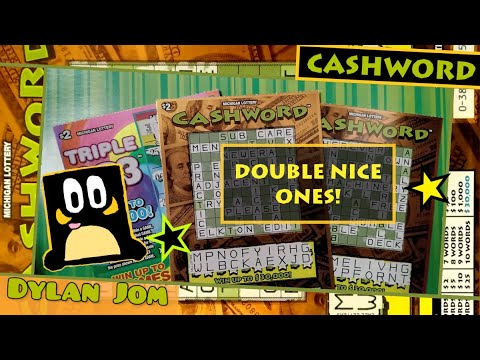 [DOUBLE NICE WINS!] Michigan Lottery- $2 Cashword