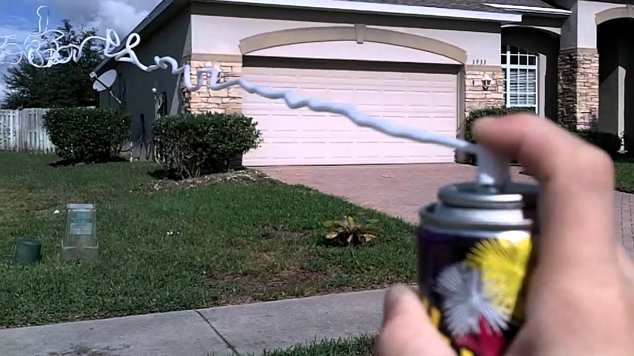 Silly String in Slow Mo