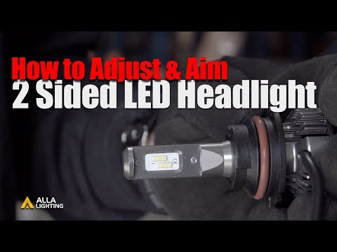 How to Align | Aim | Adjust LED Headlights | Dual High/Low Beam Bulb?