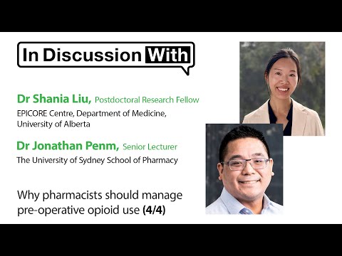 Why pharmacists should manage pre-operative opioid use