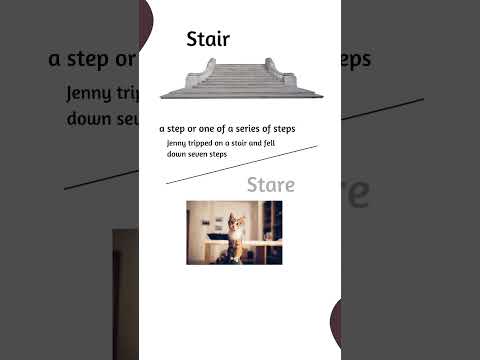Homophones - Stair vs Stare | Get Differences #englishlearning #trendingshorts #getdifferences