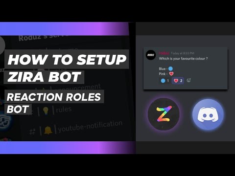 How to setup Reactions Roles using Zira bot Discord | 2021 | zira bot reactions role