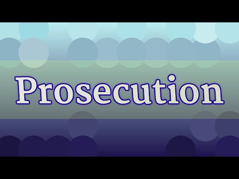 PROSECUTION pronunciation β’ How to pronounce PROSECUTION