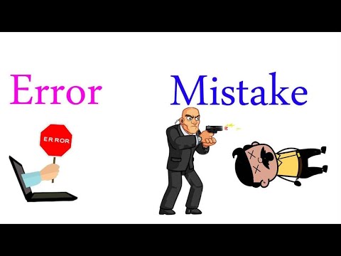 Error VS Mistake Difference in Urdu/Hindi