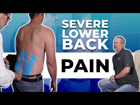 Severe Lower Back PAIN | Full Chiro Adjustment | Kinesiology Tape