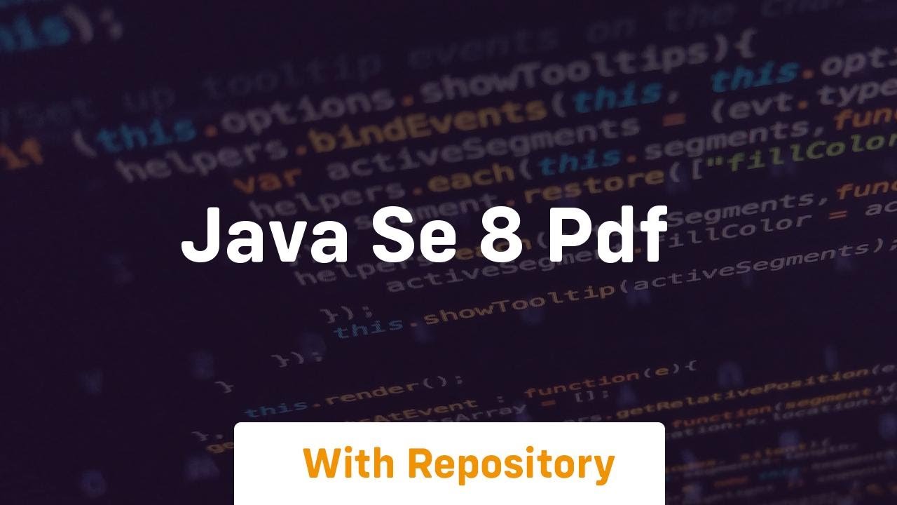 java se 8 pdf