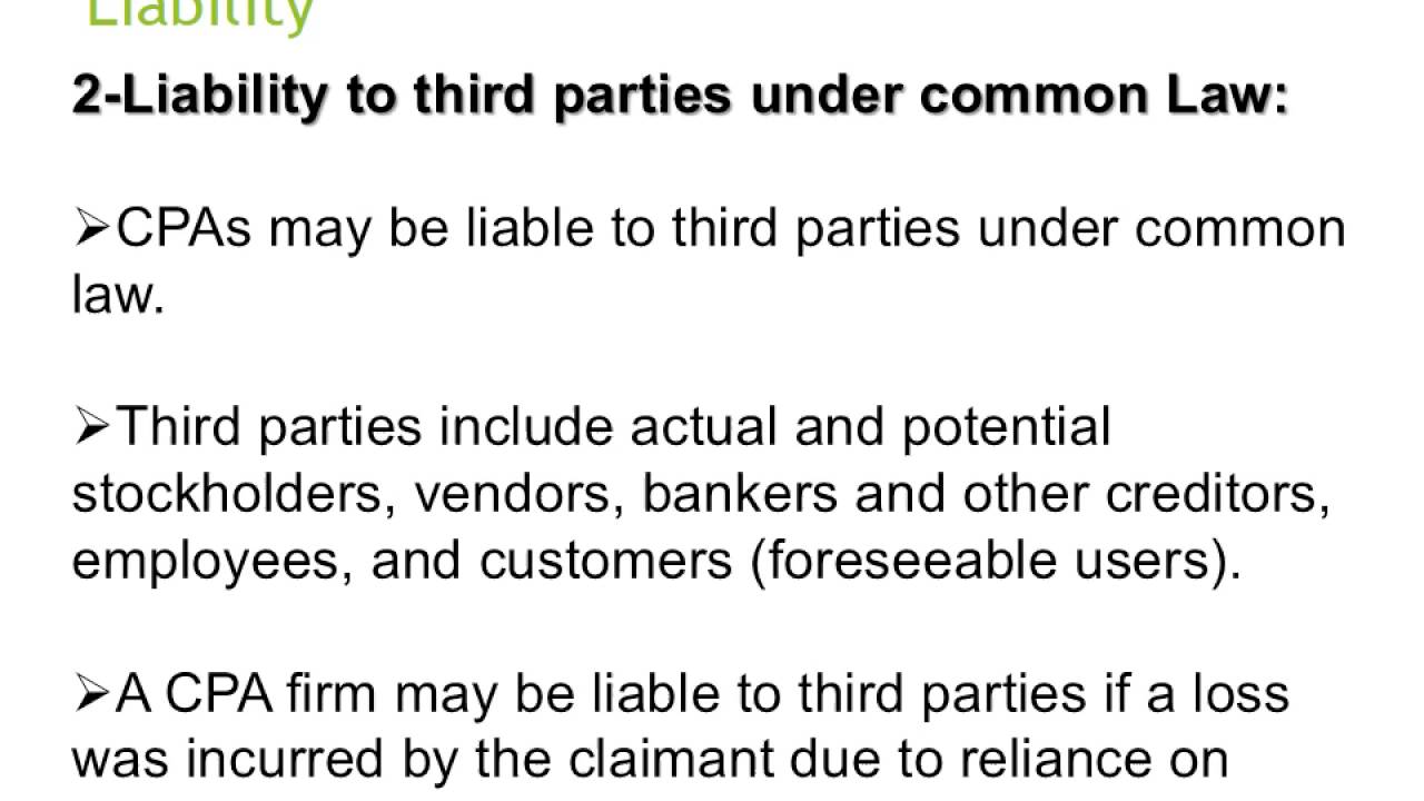 Chapter 5: Legal Liability