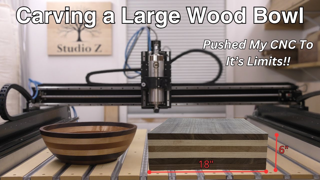 New Video: Carving A Really Large Wood Bowl - Shapeoko 5 Pro - Carbide ...