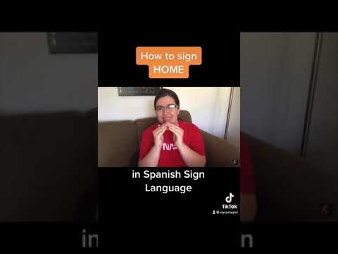 How to sign HOME in Spain Sign Language 🇪🇸