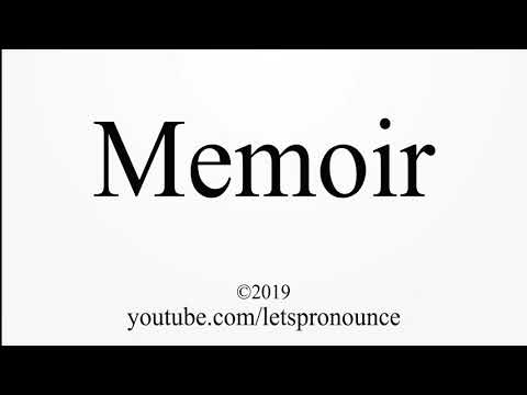 How to Pronounce Memoir