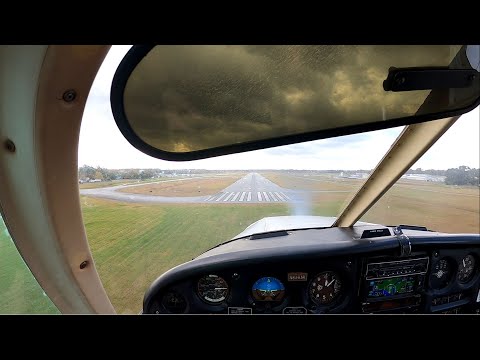 Student Pilot - Windy Pattern Work - Piper Cherokee 140