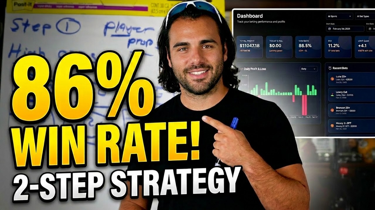 How I Won 86% Of My Sports Betting Picks for 2 Months Straight (2-Step Strategy)
