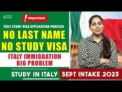 No last name in Passport: Things you should take care of while applying for Italy student visa 2023