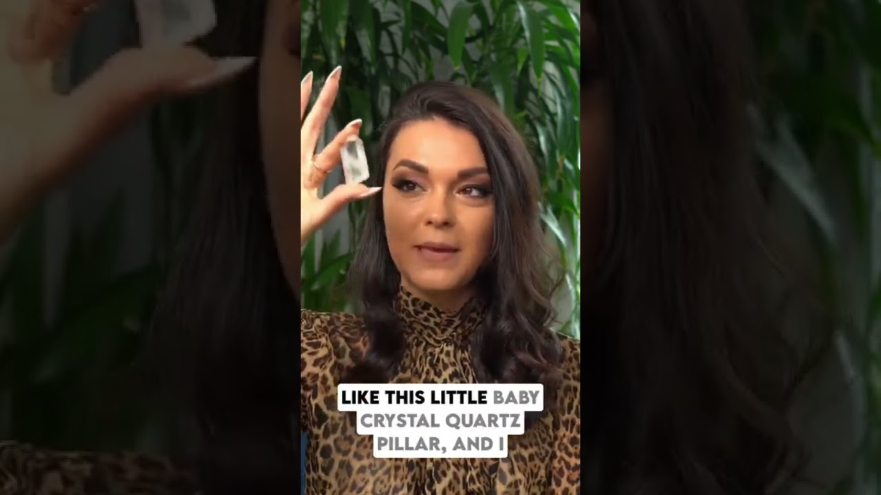 How I meditate with crystals #shorts