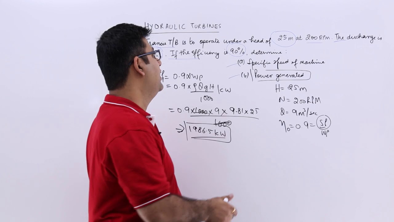 Specific Speed Problem Example
