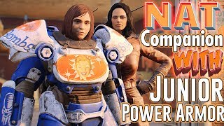 Fallout 4 - NAT COMPANION with Junior Power Armor at Fallout 4 Nexus ...