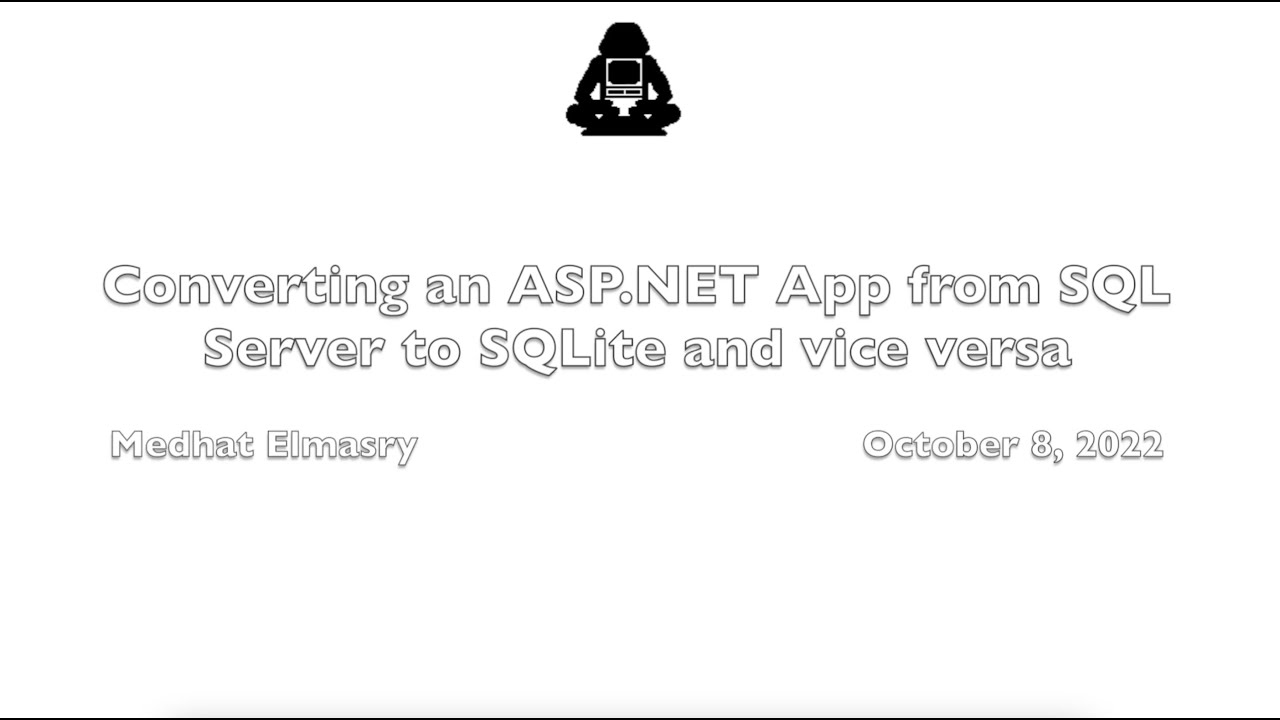 Converting an ASP.NET app from SQL Server to SQLite and vice versa