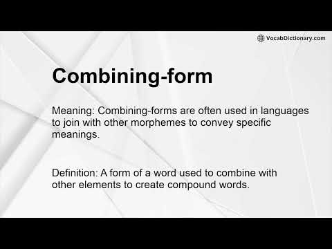 Combining-form Meaning