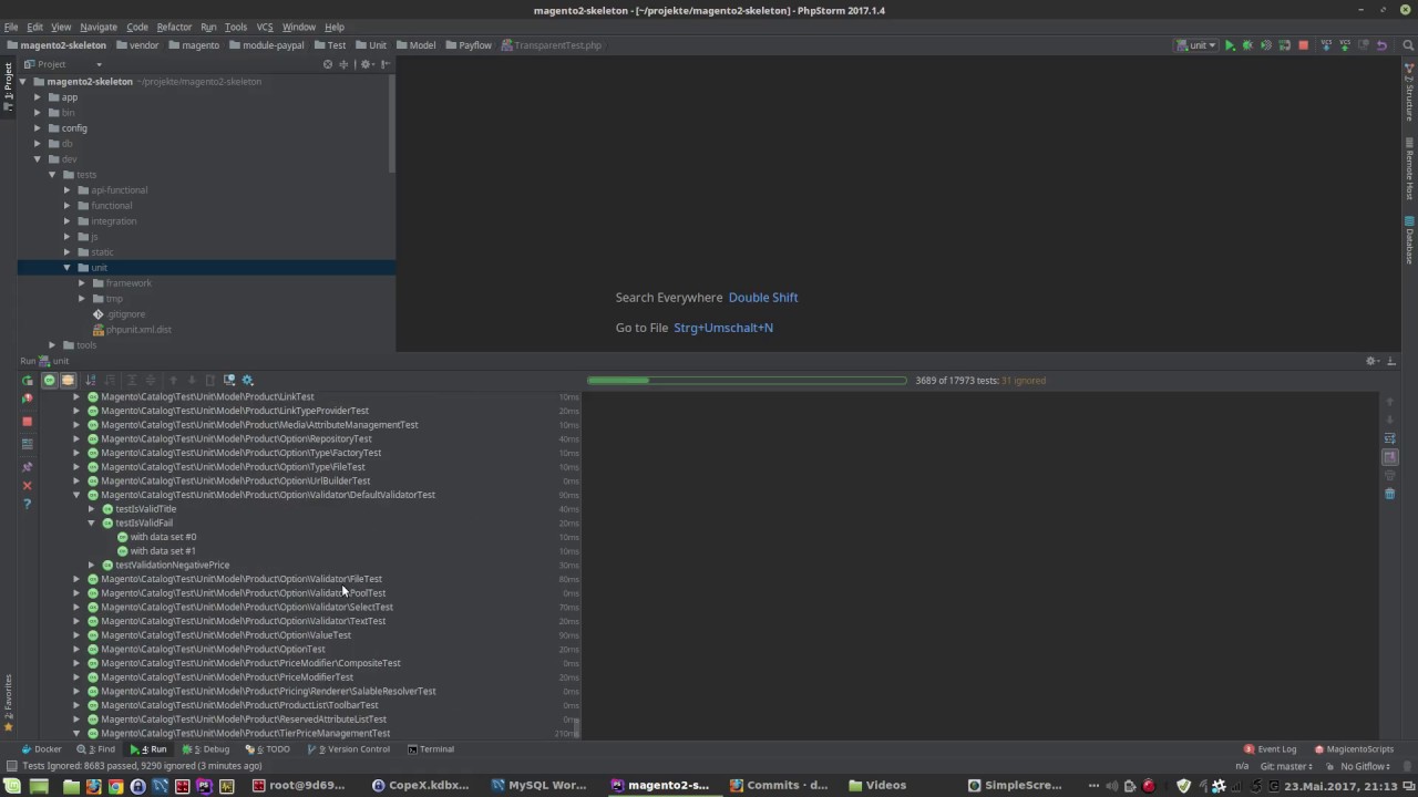 Running Tests from PHPUnit in PHPStorm on Docker machine