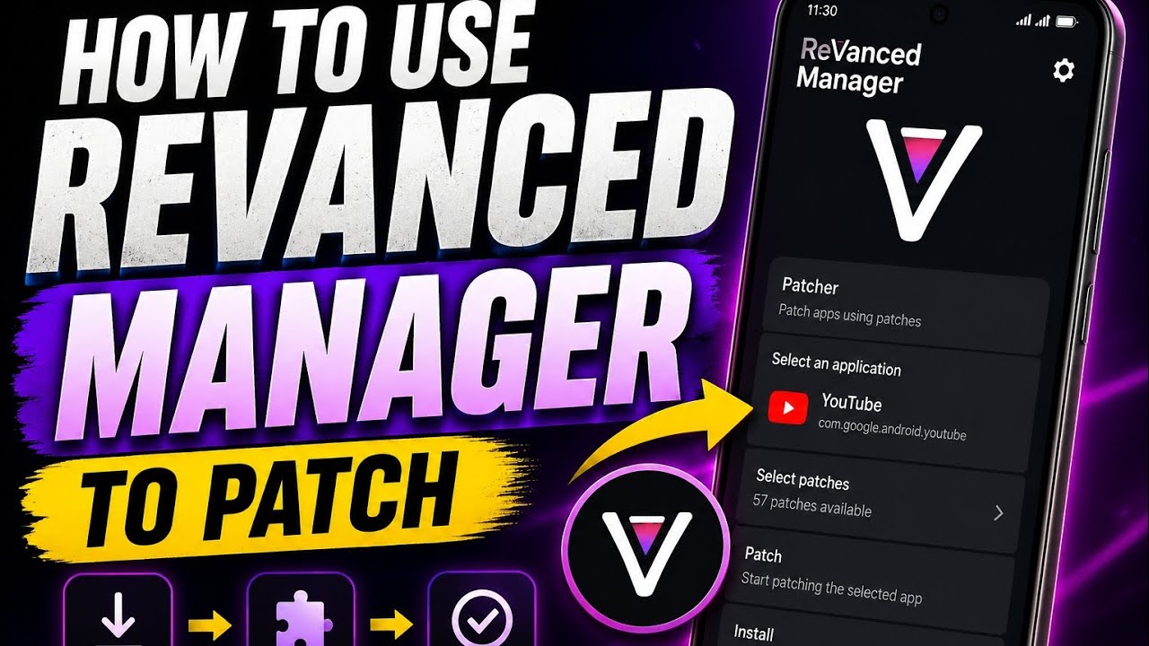 How to Use Revanced Manager to Patch | Patch Android App on Any Device 