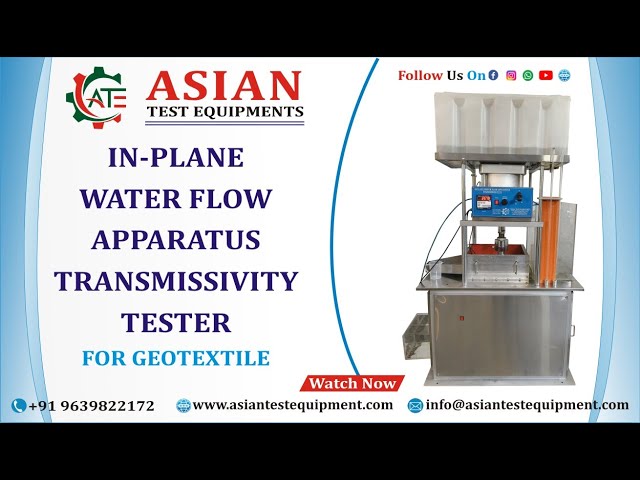 Geosynthetic Testing Equipment - Permittivity Tester for geotextile ...