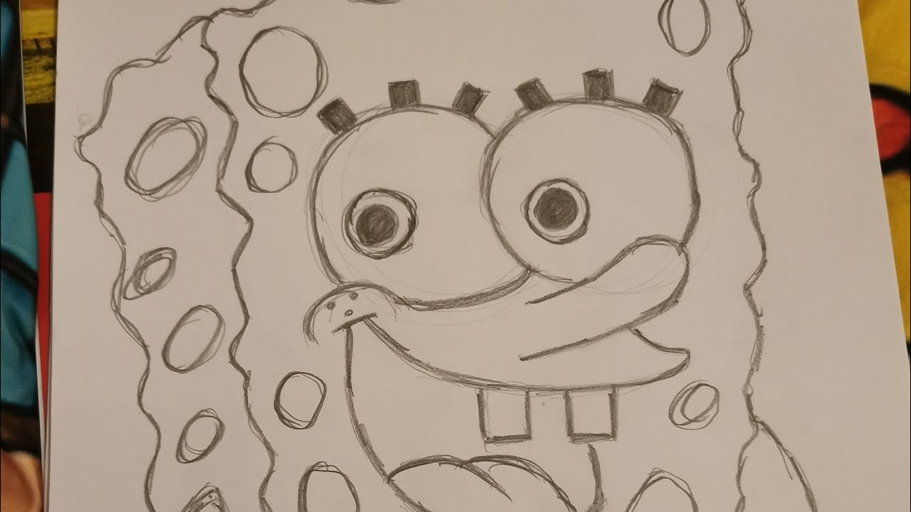 Draw Spongebob - quick sketch #shorts
