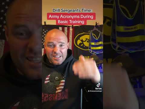 Drill Sergeants Time: Basic Training Acronyms #armysoldiers #drillsergeant #viral #shorts #bootcamp