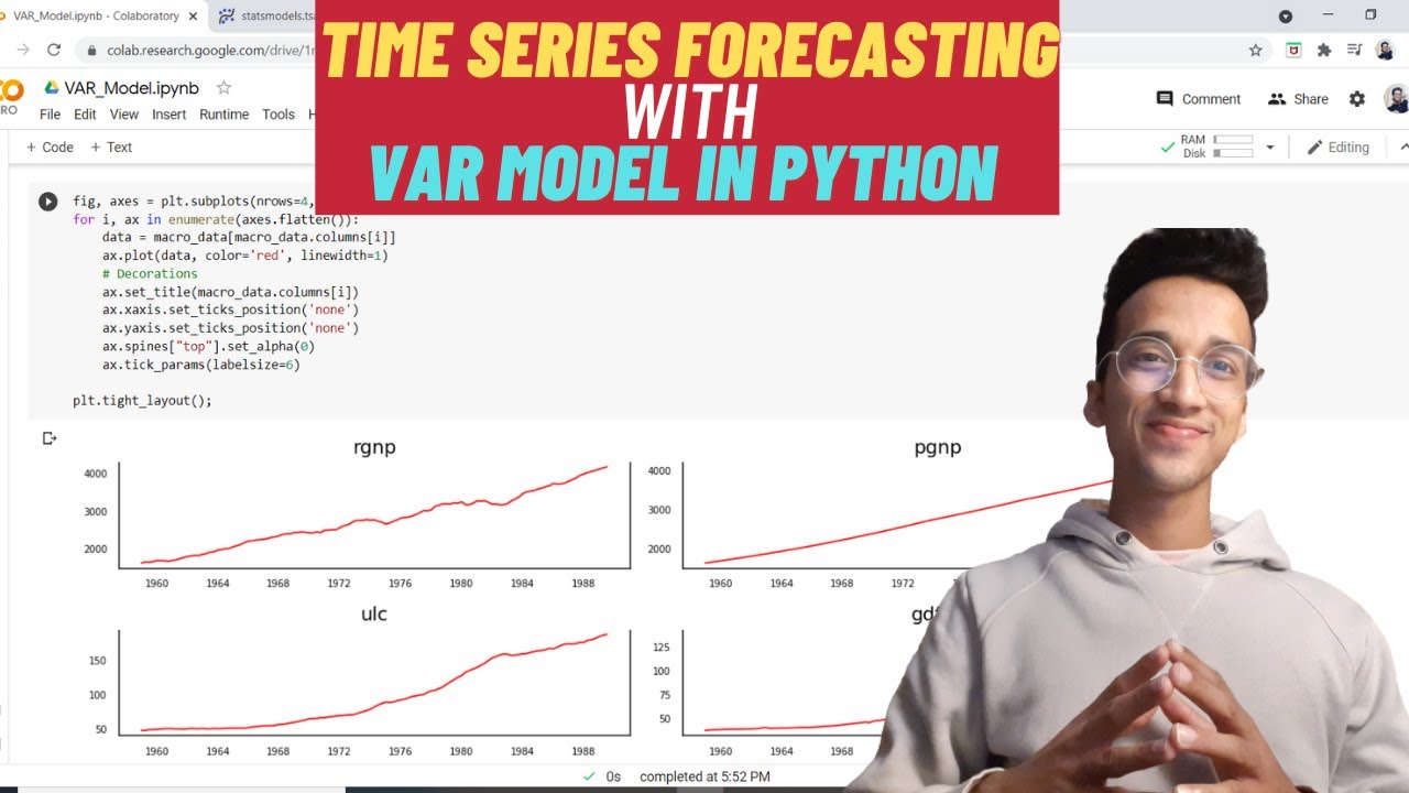 Multi-Variate Time Series Forecasting (VAR Model)| Complete Python Tutorial