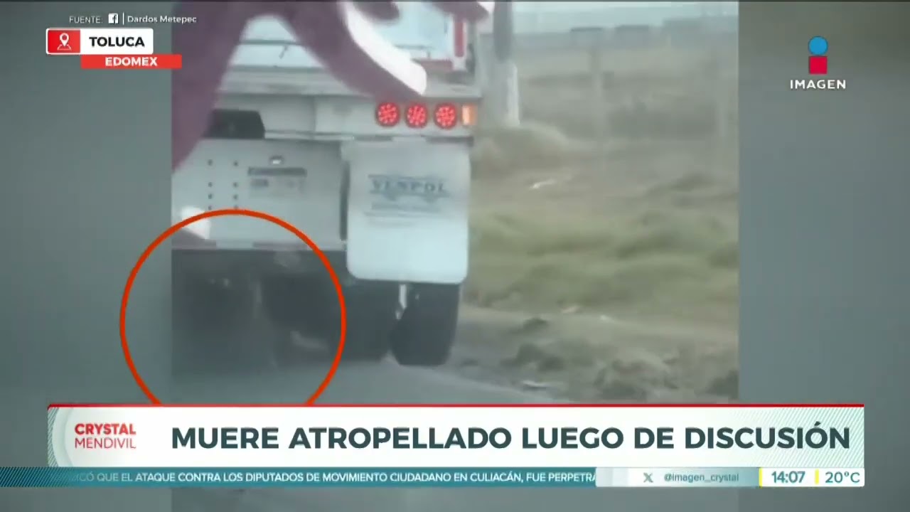 ¡Lo arrastró un tractocamión! Un hombre murió atropellado en Toluca | Noticias con Crystal Mendivil 