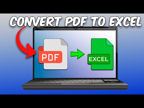 How to Convert PDF Files to Excel (.xls) Step By Step