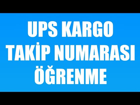 Ups Kargo Takip Numarası Öğrenme