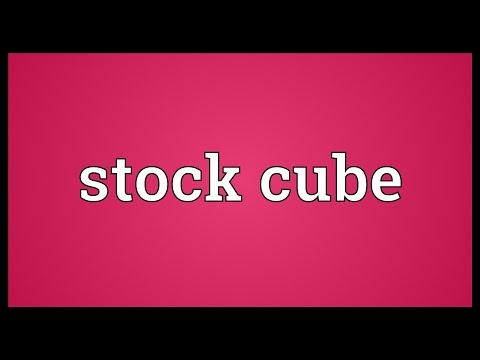 Stock cube Meaning