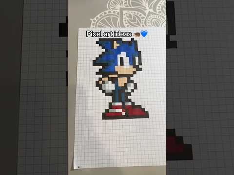 Pixel art ideas 🦔💙 #pixelartideas #art #pixelart #sonicthehedgehog #odetari #sonic #fyp #shorts