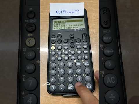 How to find Mod Value (The Reminder) using Casio fx-991CW [Shortcut] #modulus #casio #casiofx991cw