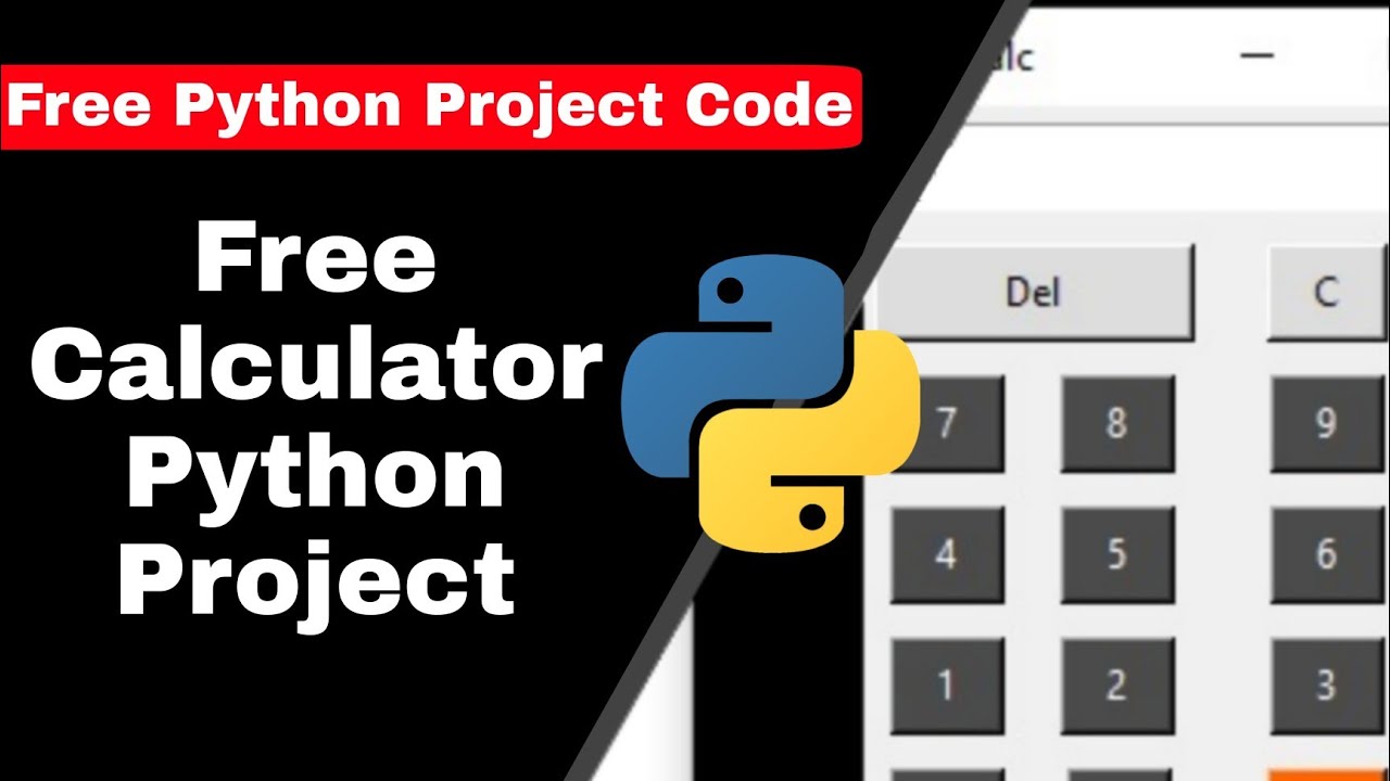 Free Calculator Python Project with source code || Python Tutorial || #ravieditz