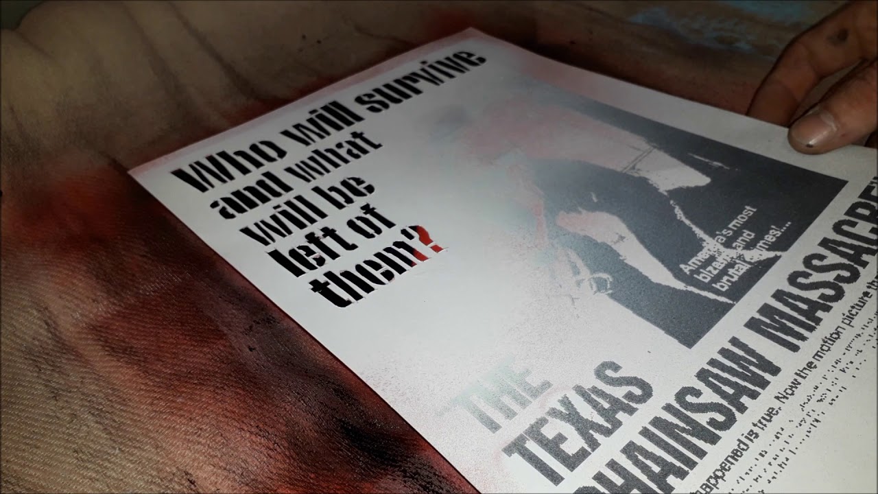 Chainsaw Massacre Stencil