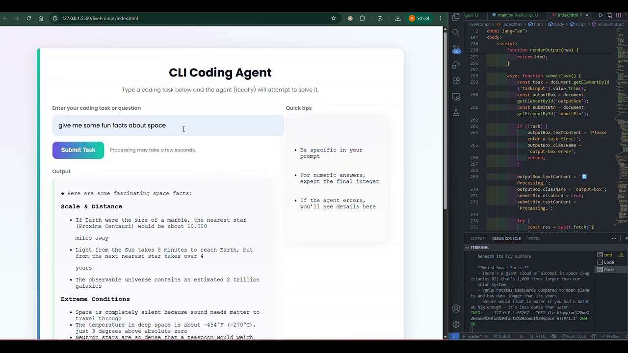 CLI-Coding-Agent: FastAPI & Github Copilot CLI Demo [Project]