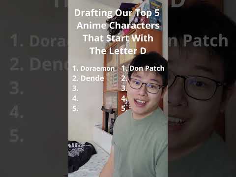 Drafting Our Top 5 Anime Characters That Start With the Letter D #anime #shorts