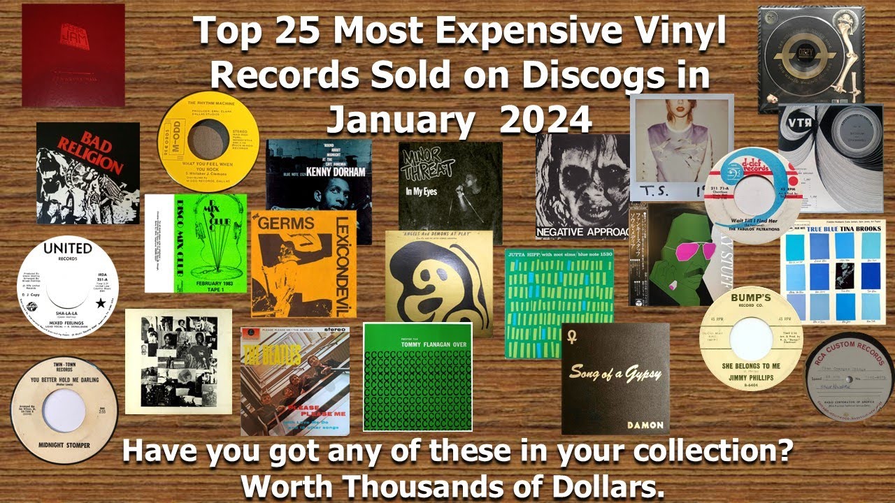 Top 25 Most Expensive Vinyl Records Sold on Discogs in January 2024