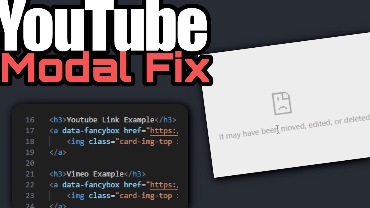 Fixing a Fancybox YouTube Modal (Localhost vs. Live Server)