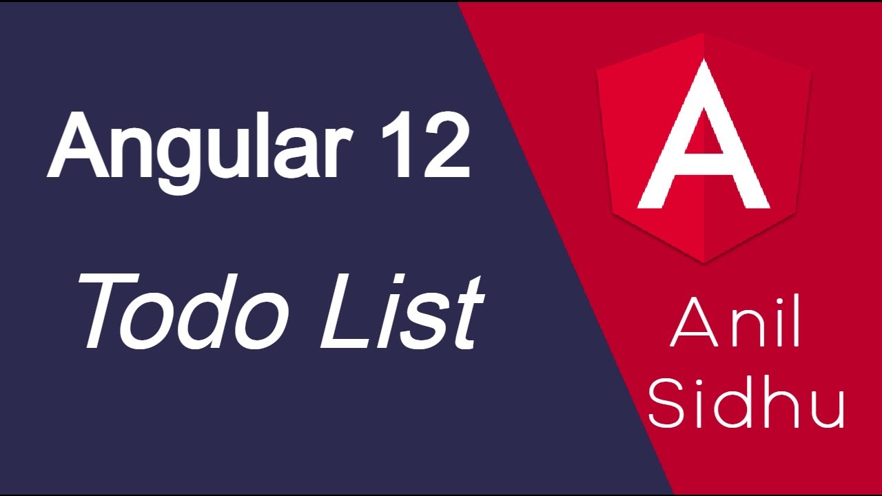 Angular 12 tutorial #25 Todo list in angular