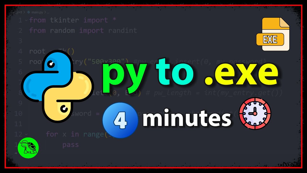 Convert Python Tkinter File to .exe (pyinstaller)