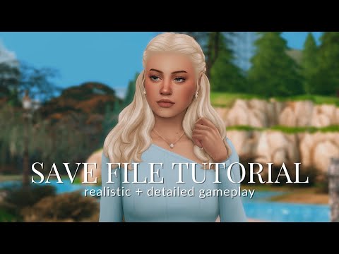 how to make a realistic & detailed save file | the sims 4