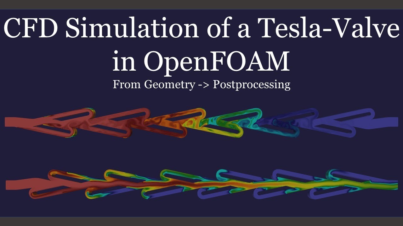 CFD Simulation of a Tesla Valve in OpenFOAM | OpenFOAM tutorial 2