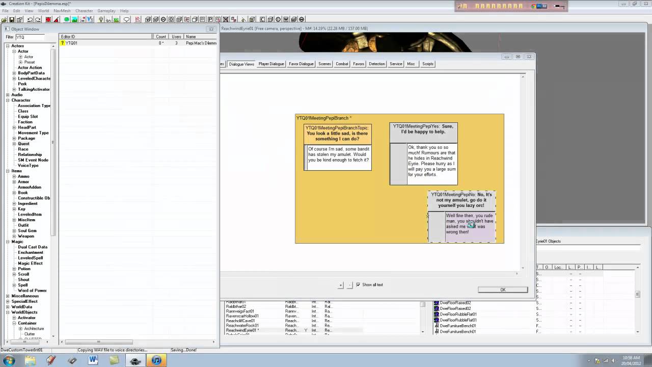 Skyrim Creation Kit Tutorial - Creating A Custom Quest