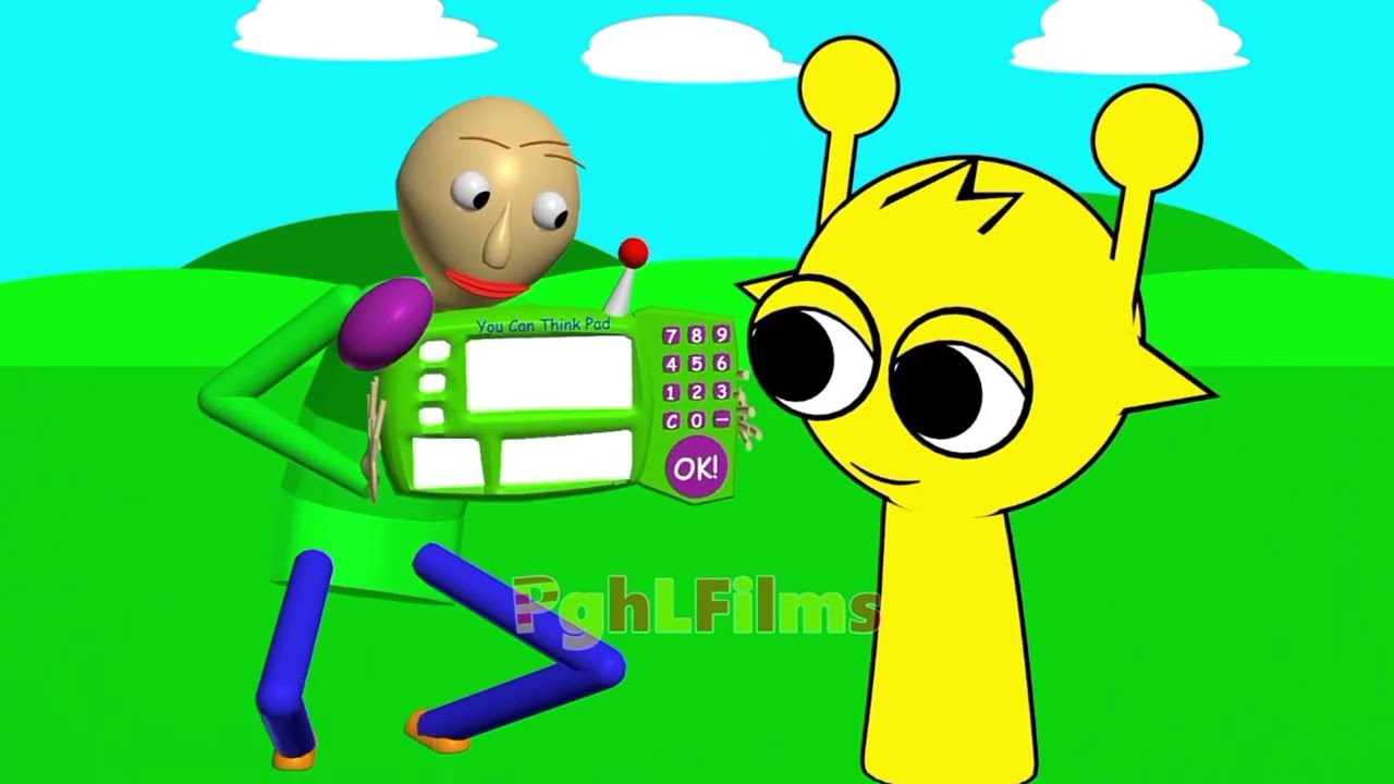 Baldi meets Sprunki with extra UI!